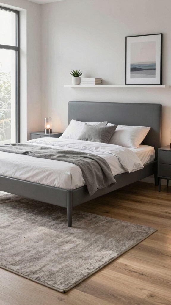 Grey Bed Frame: Color Pairings for a Calm and Modern Bedroom - Home ...